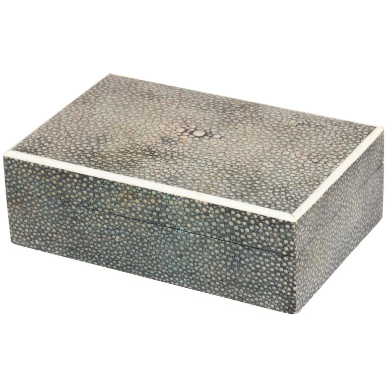 Asprey and Co. English Art Deco Green Shagreen Box For Sale at 1stDibs ...