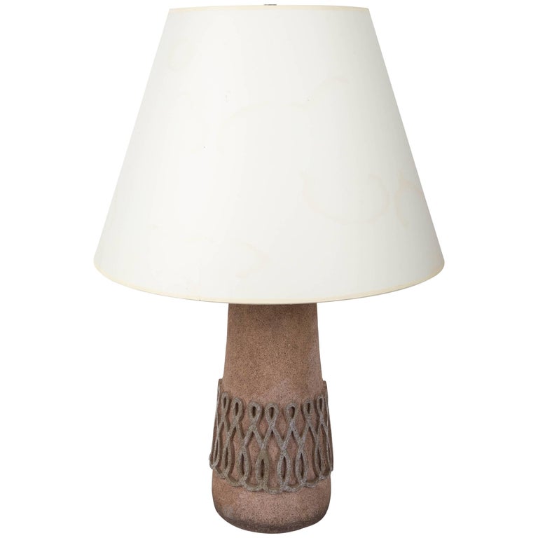 Textured Stone Table Lamp with Intricate Design, France, 20th Century ...