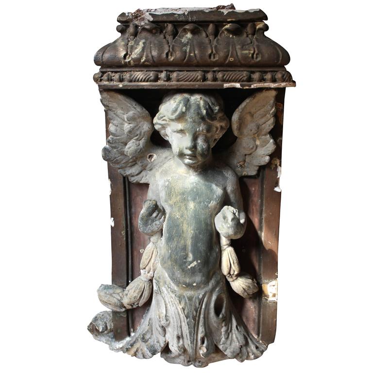 Beautiful Early 18th Century Architectural Angel Figure, circa 1700 ...