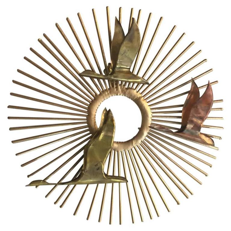 Mini Sunburst in Style of Curtis Jere at 1stDibs
