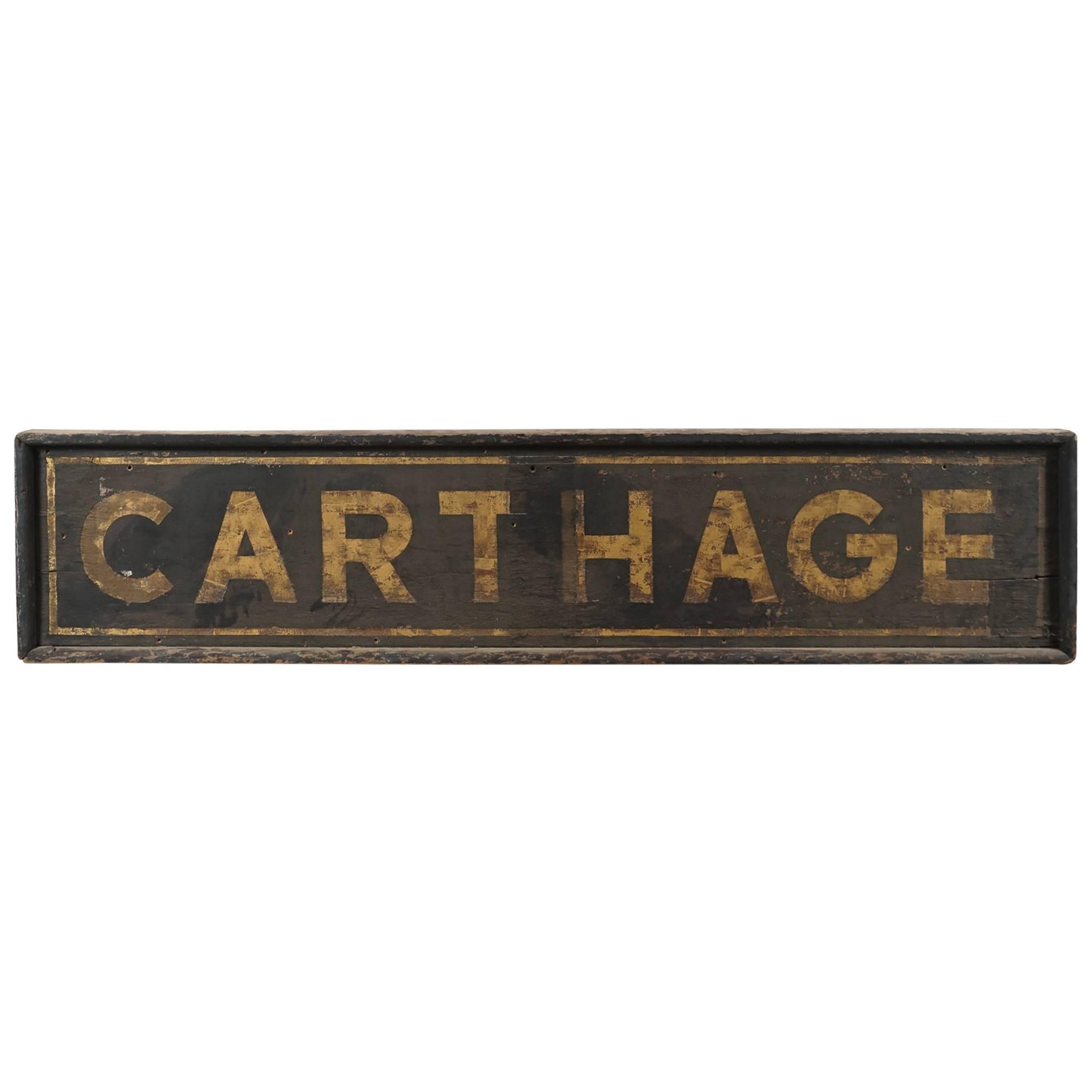Rxr Depot Sign: Carthage, New York For Sale at 1stDibs