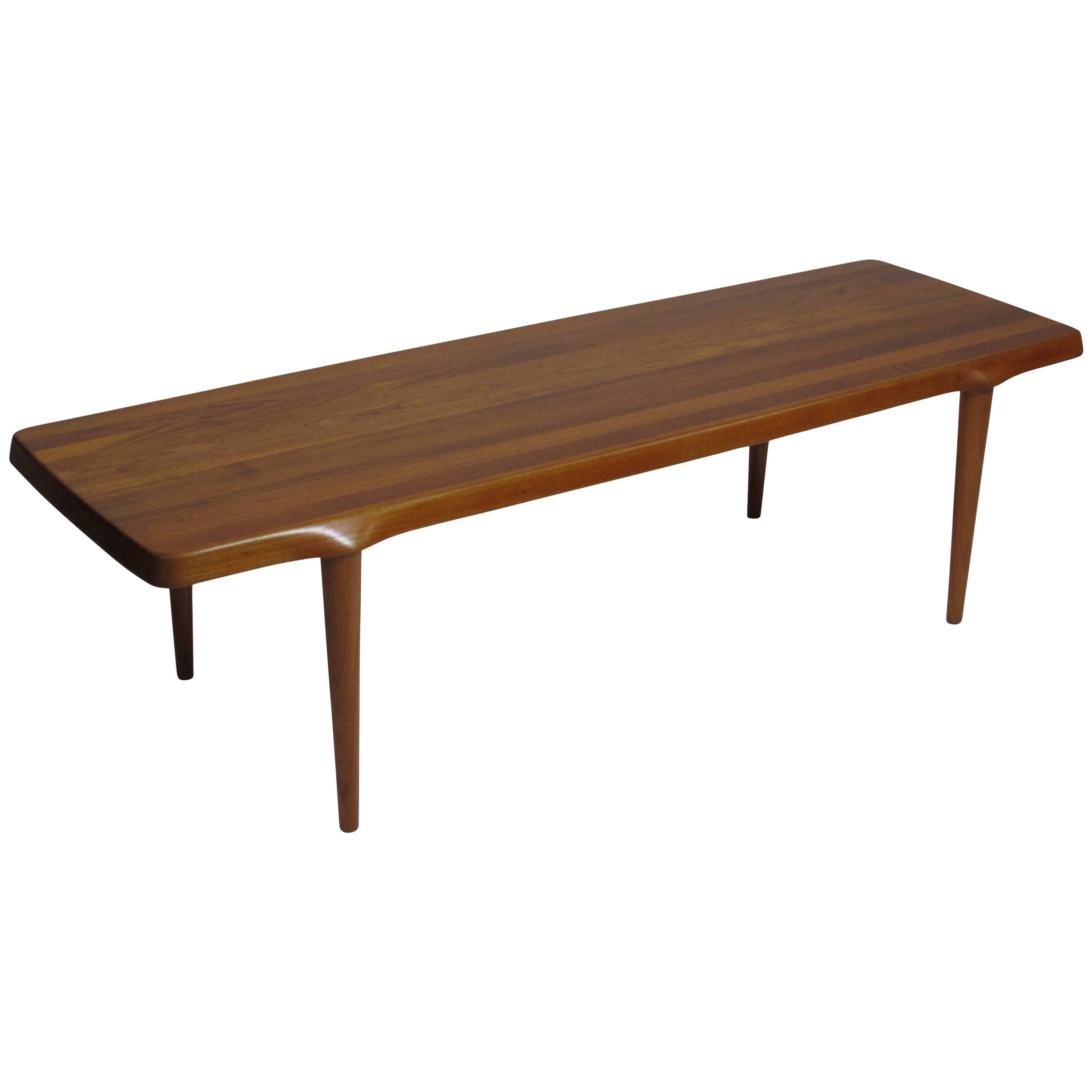 Biomorphic Studio Craft Solid Teak Coffee Table For Sale at 1stDibs