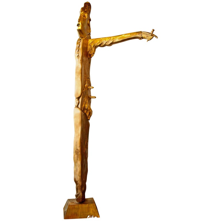 Seven foot Tall John Richen Bronze “Lady“ For Sale at 1stdibs