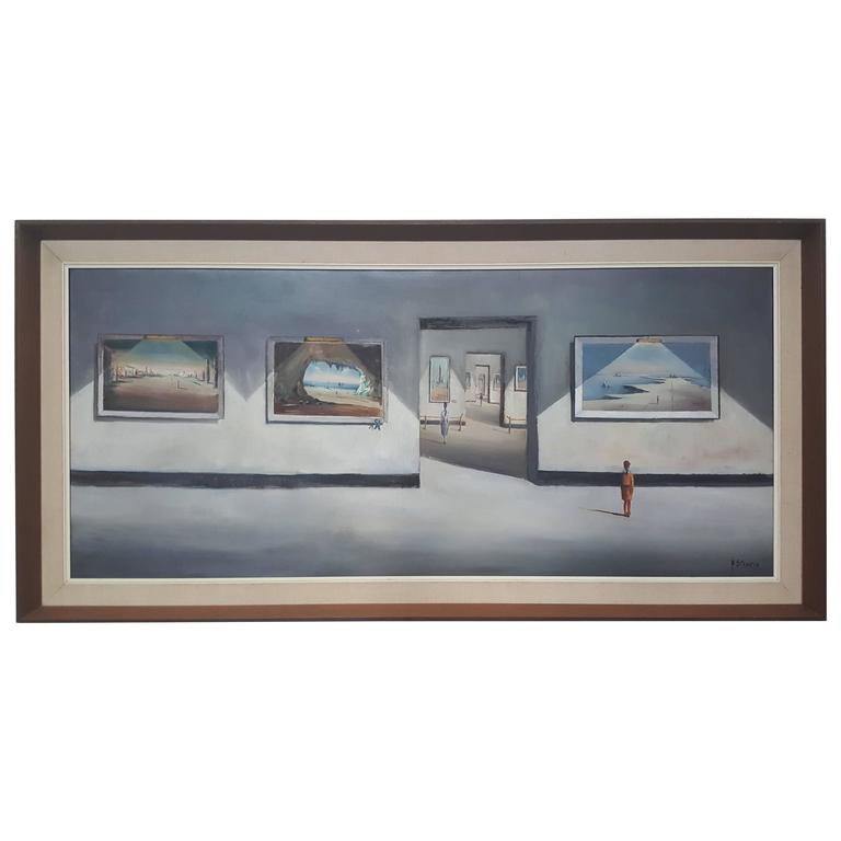 American Surrealist Painting by John Stancin at 1stDibs