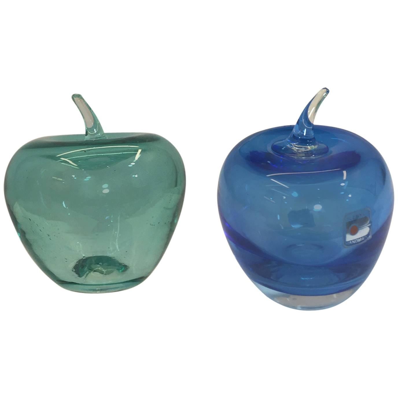 Blenko Glass Apples at 1stDibs