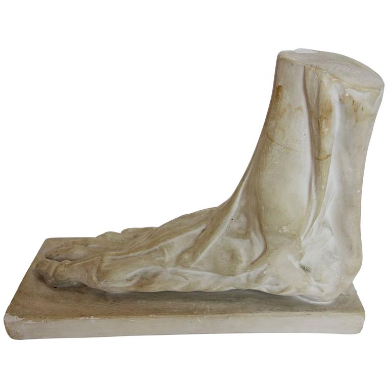 Plaster Foot Educational Model by Sculpture House at 1stDibs