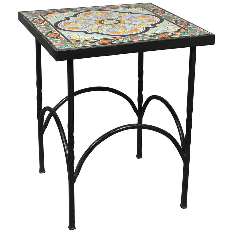 California Arts and Crafts Tile Top Table at 1stDibs