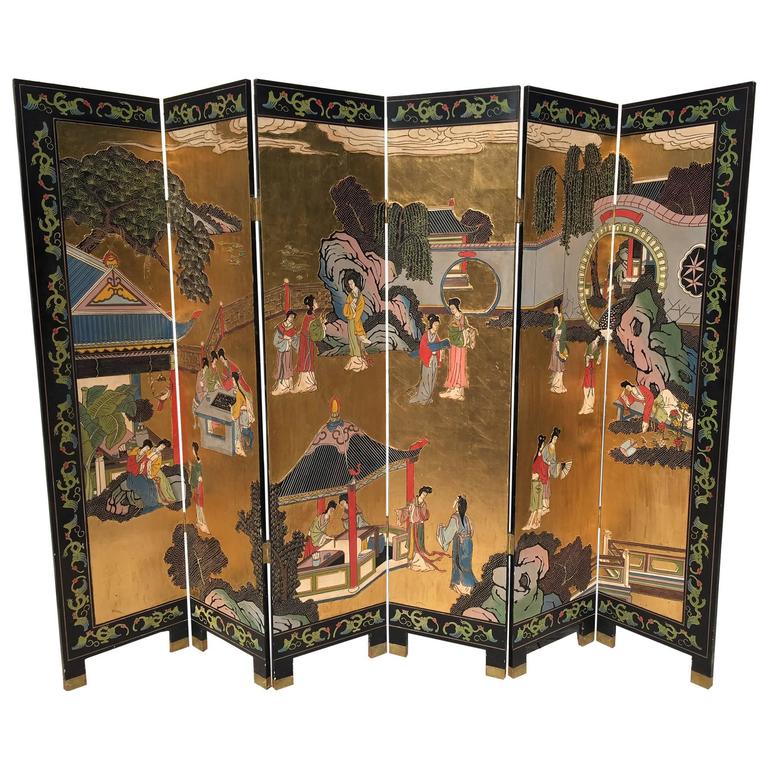 Six-Panel Coromandel Asian Screen at 1stDibs