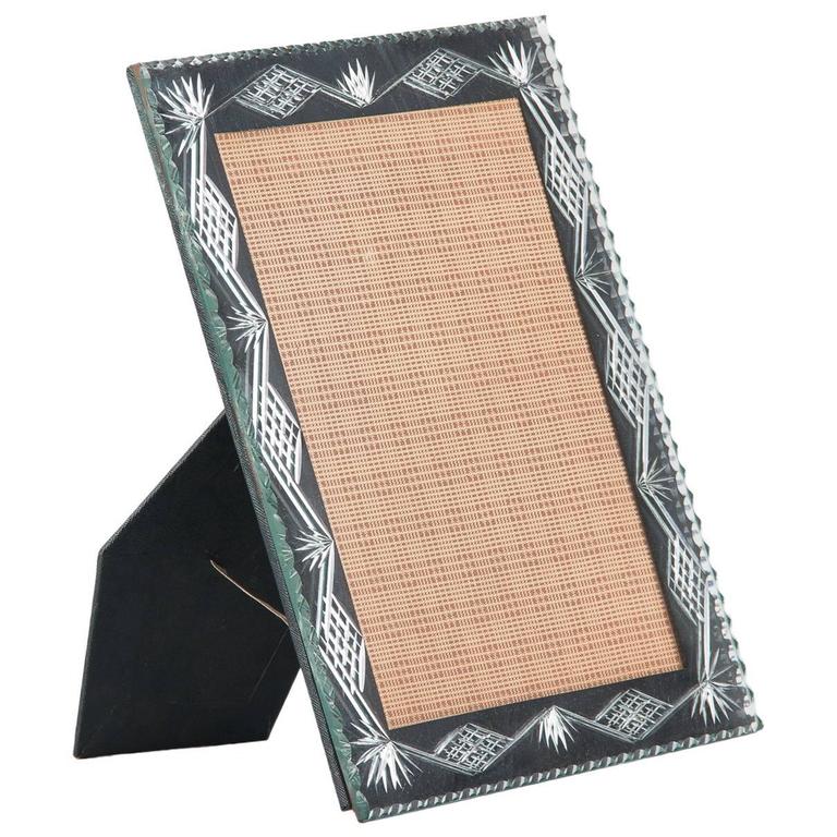 Vintage Venetian Glass Picture Frame, 1950s at 1stDibs