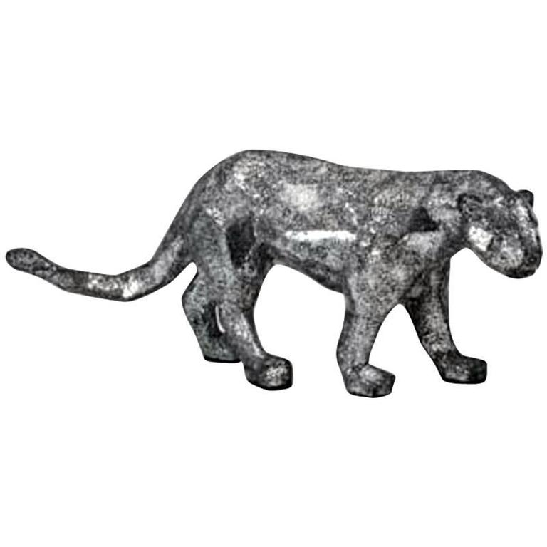 Mosaic Panther Sculpture For Sale at 1stDibs