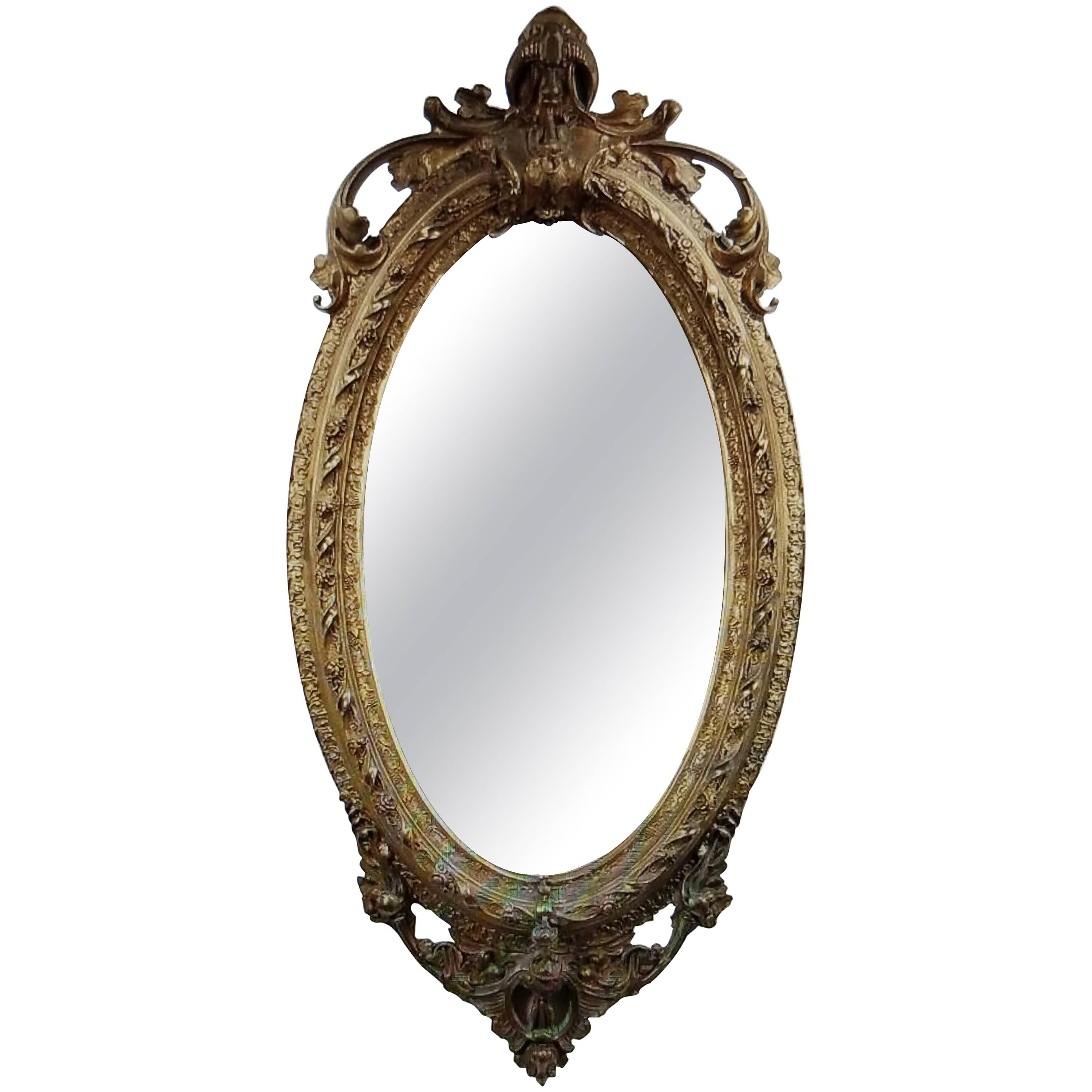 Early Victorian Mirror with Gold Giltwood For Sale at 1stDibs