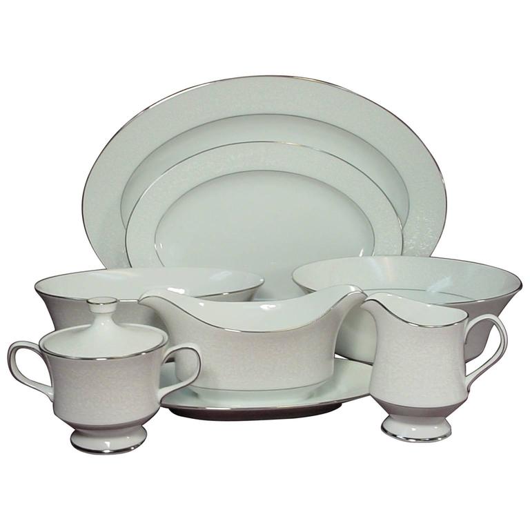 Sango China Fairbanks 3769 Pattern 8-Piece Hostess Serving Set For Sale ...