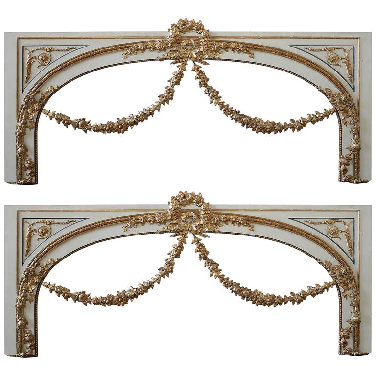 Pair of Antique French Carved Rose Swag Cornice Window Boxes at 1stDibs ...