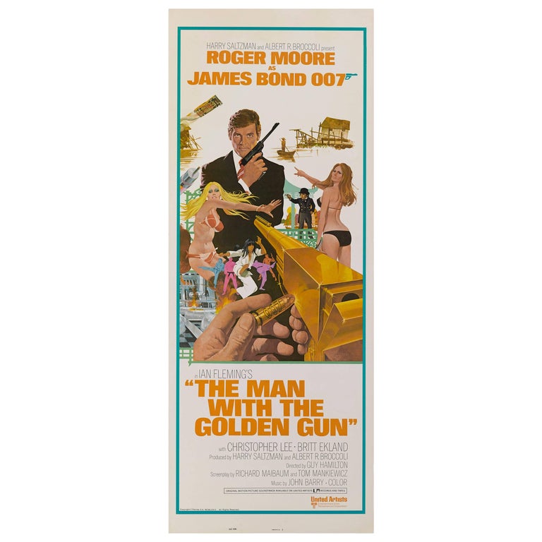 "Man with the Golden Gun" Orginal US Film Poster For Sale at 1stDibs