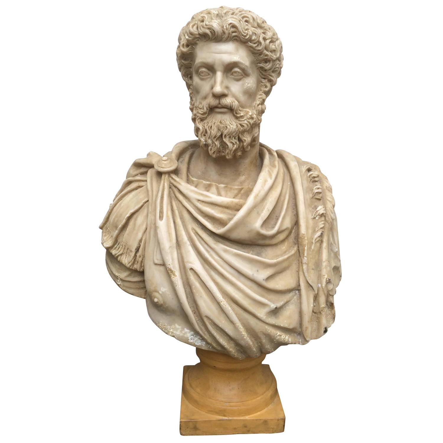 Roman Bust of Marcus Aurelius For Sale at 1stdibs