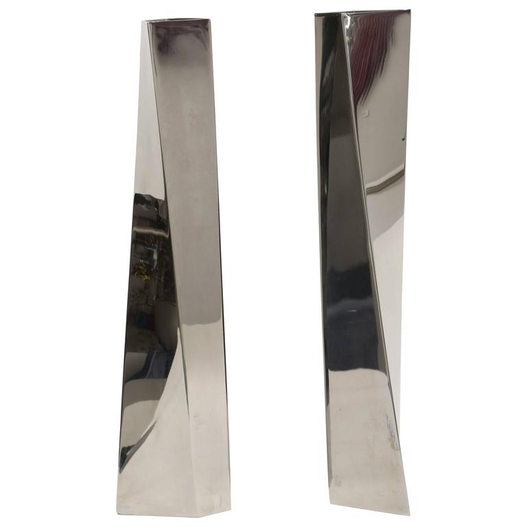 Alessi Stainless Steel Flower Vase "Crevasse" by Zaha Hadid at 1stDibs