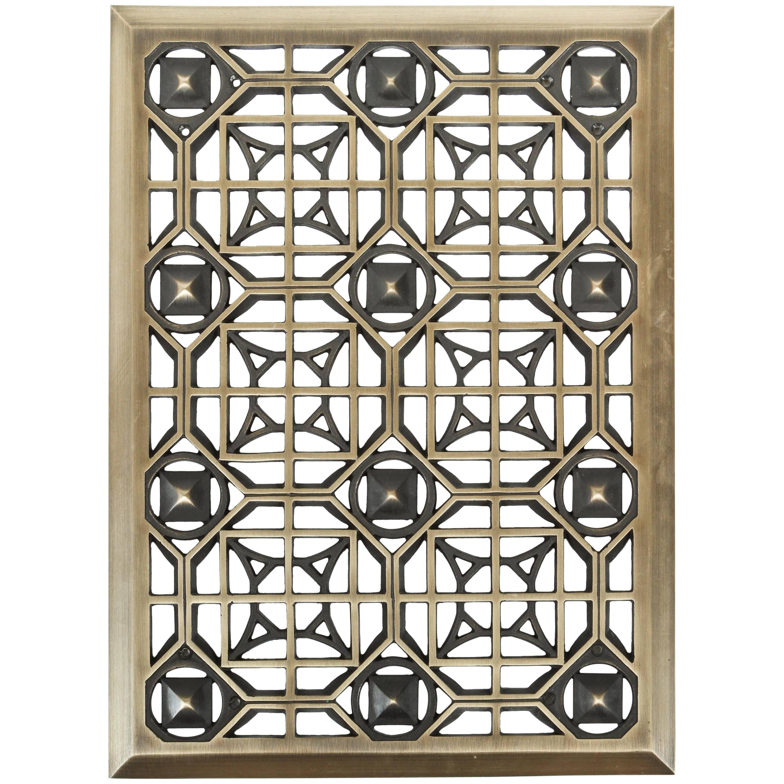 Bronze Grille by Historical Arts and Casting at 1stDibs