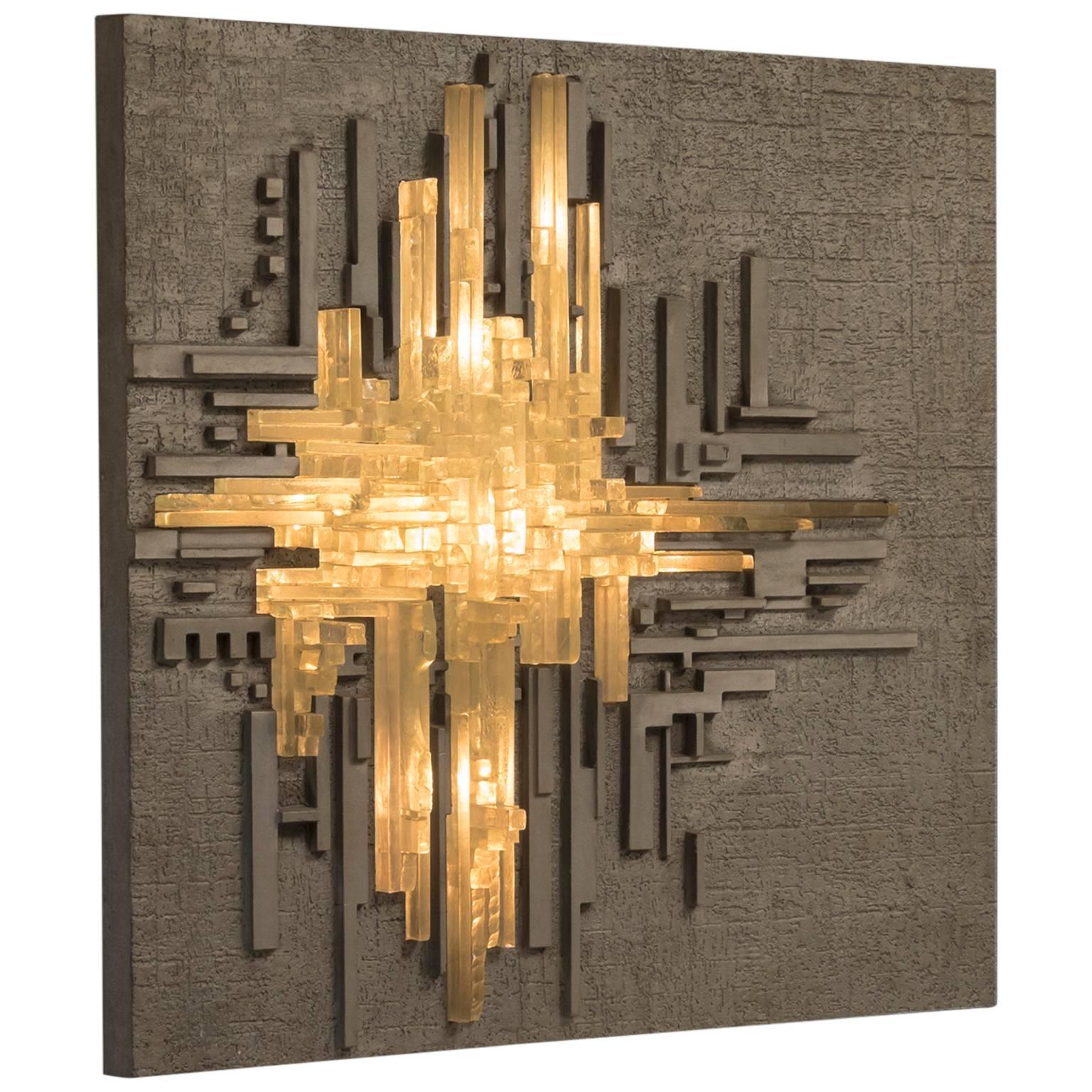 Poliarte Large Sculptural Murano Glass Wall Light For Sale at 1stDibs ...