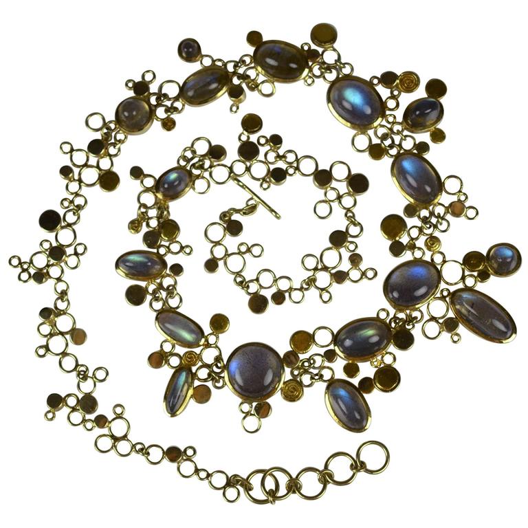 Käthe Ruckenbrod Germany Rare Labradorite Necklace, circa 1960-1970 at ...