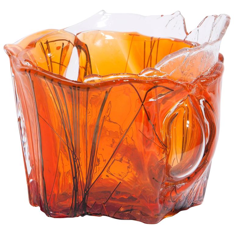 Unique Glass Object by Willem Heesen from the Series Garden of Earthly ...