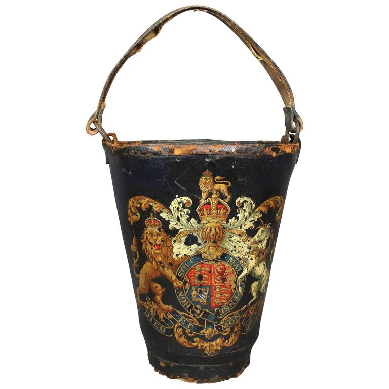 George III Leather Fire Bucket at 1stDibs