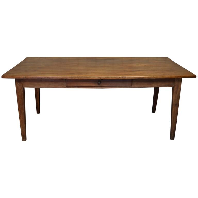 Late 19th Century Poplar Farmhouse Table at 1stDibs
