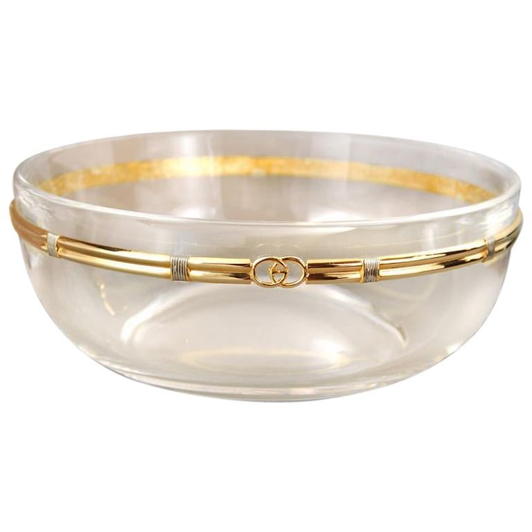 Incredibly Rare Gucci Crystal Bowl at 1stDibs