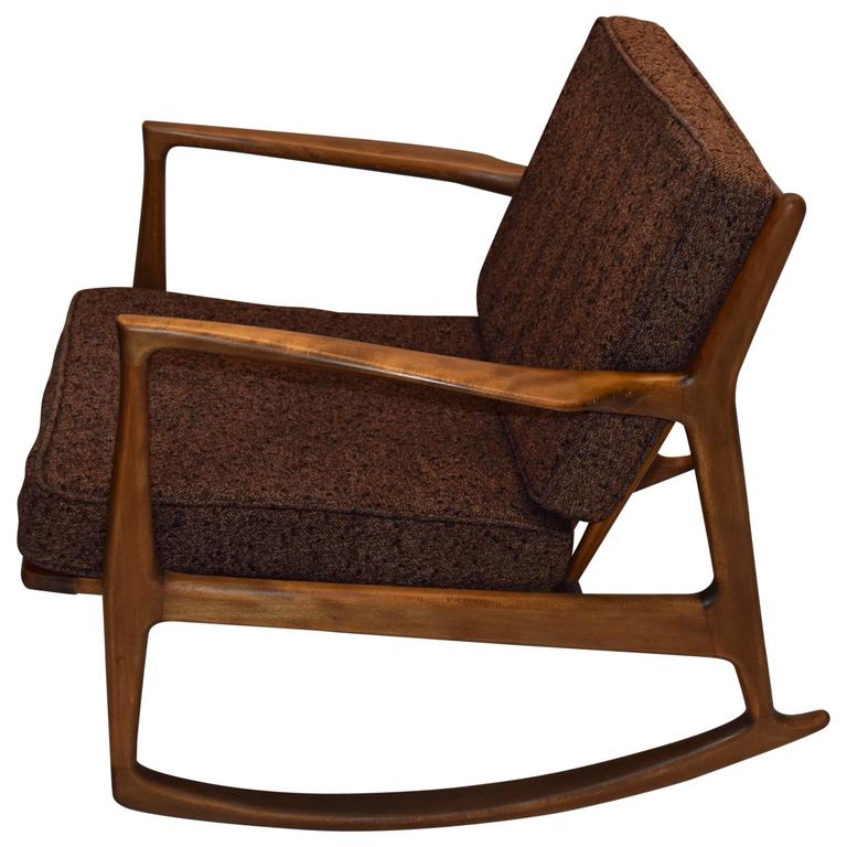 Single Rocking Chair by Ib Kofod-Larson for Selig, circa 1955 Made in ...