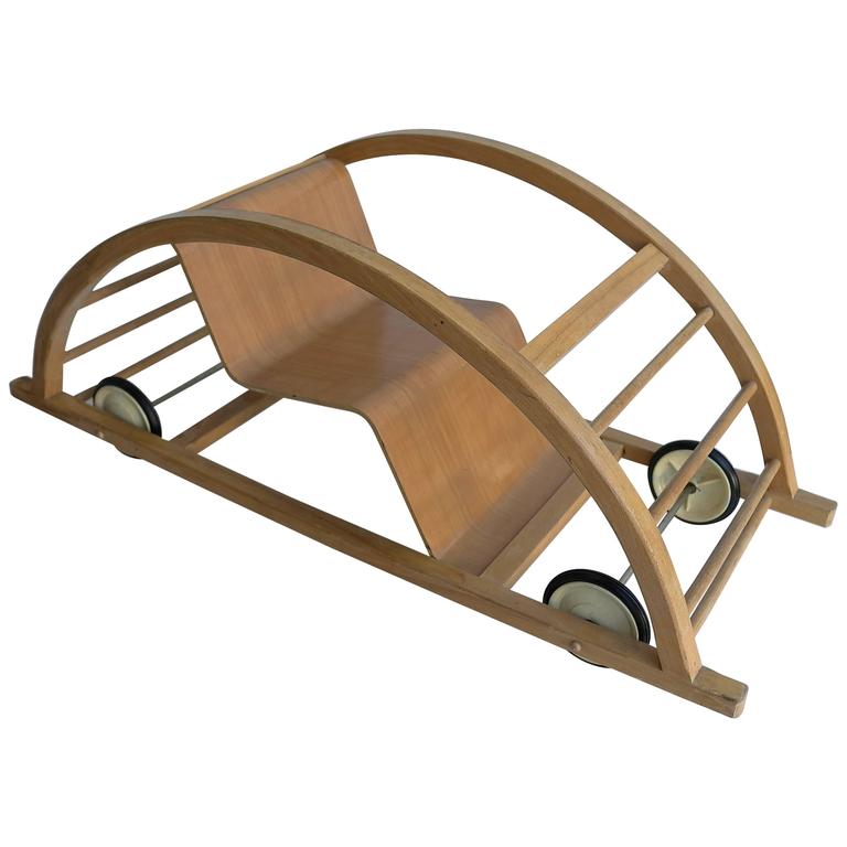 Kids Toy Car and Rocking Chair by Hans Brockhage For Sale at 1stDibs