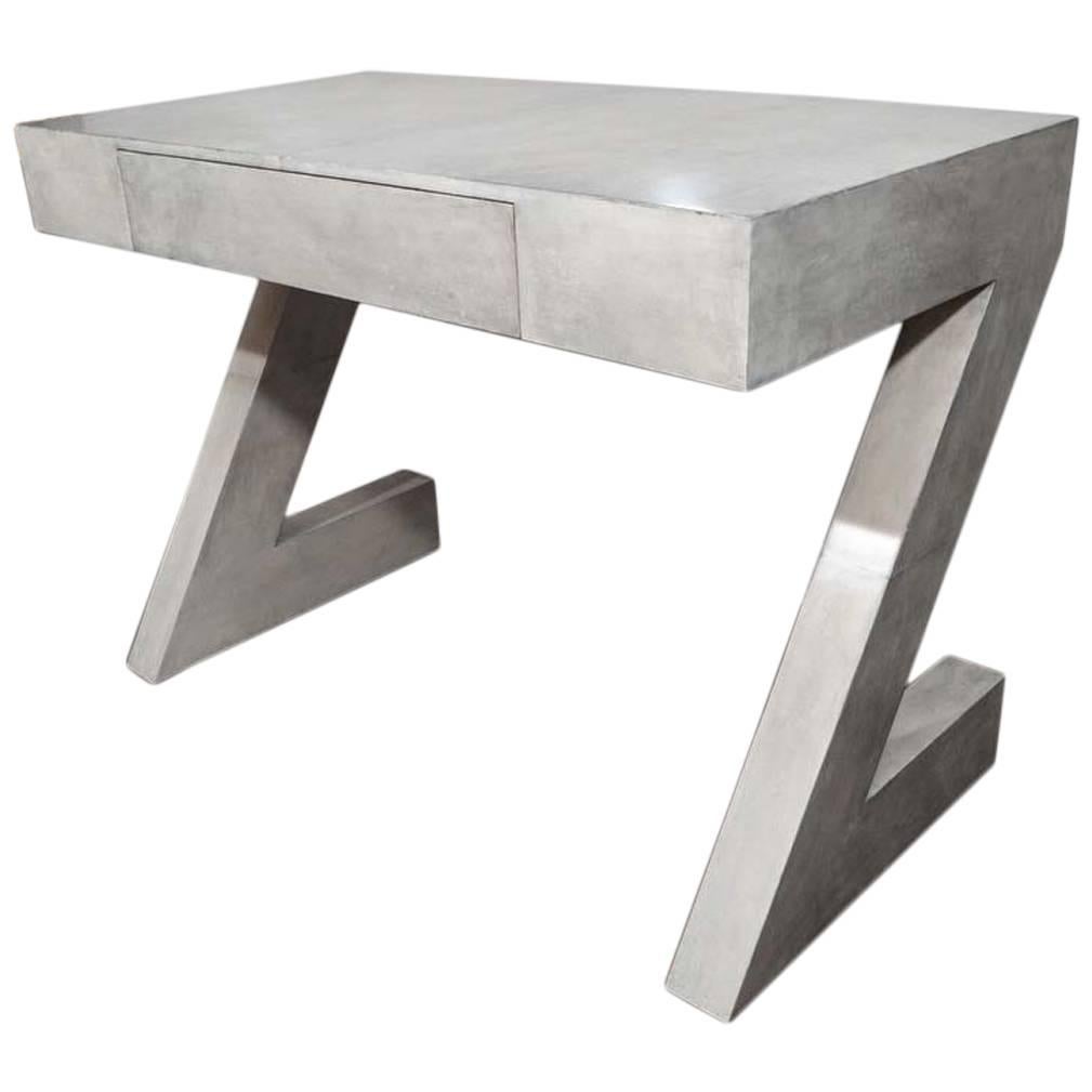 Custom Storm Gray Parchment Z Desk For Sale at 1stDibs | zdesk