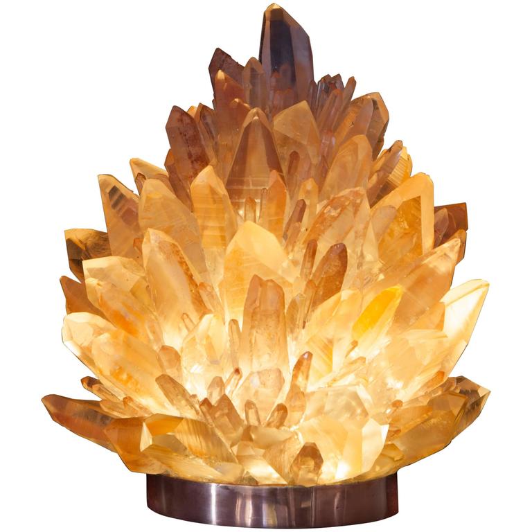 Unique Rock Crystal Lighting, Big Rose Liberty Quartz, Demian Quincke ...
