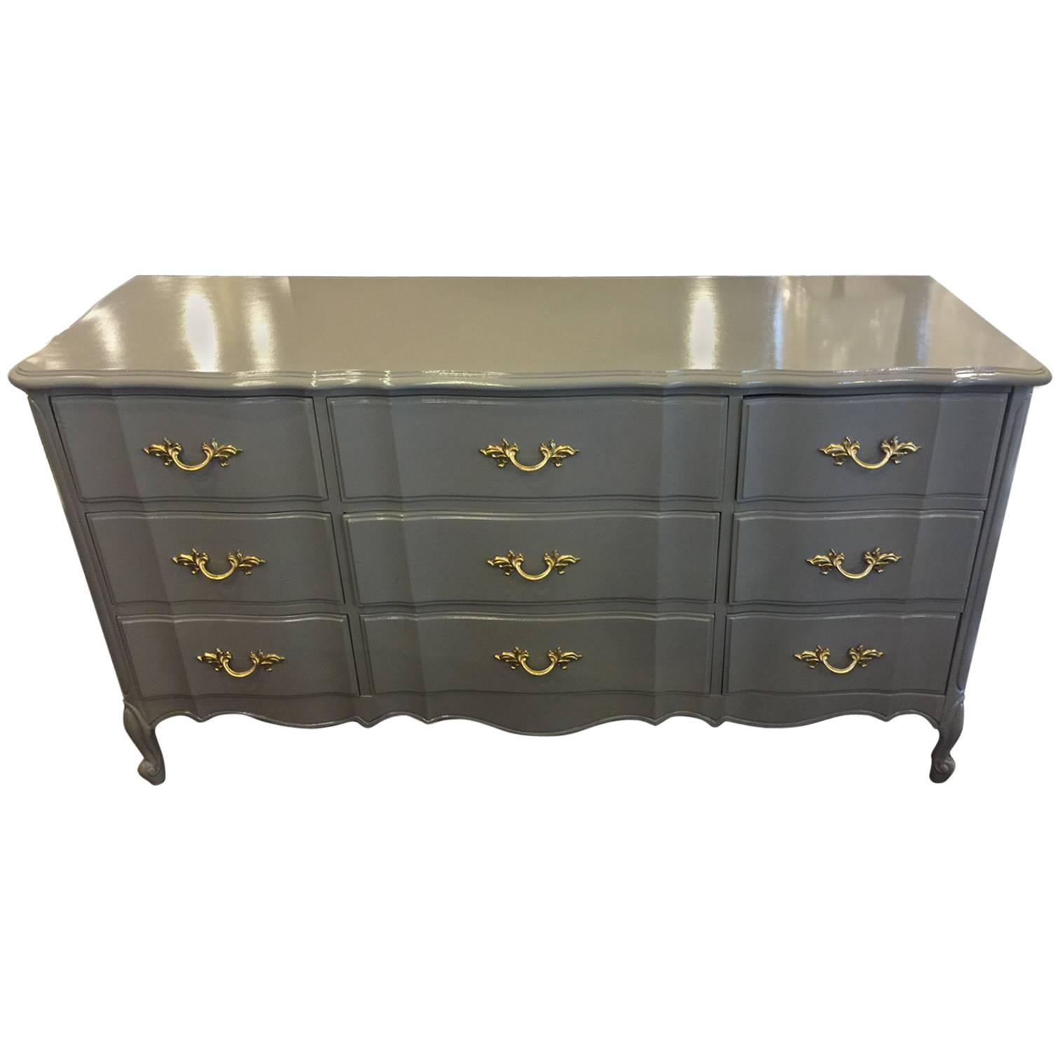 Stunning Dixie Nine-Drawer Dresser Lacquered at 1stDibs