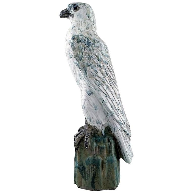 Gudmundur Einarsson Icelandic Falcon of Pottery De at 1stDibs ...