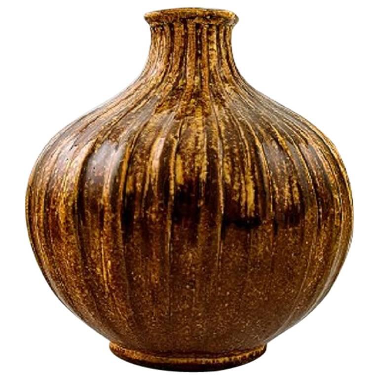 Svend Hammershøi for Kähler, HAK, Glazed Stoneware Vase For Sale at 1stDibs