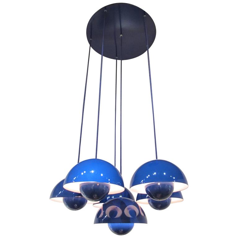 Verner Panton, Ceiling Light Set of Flowerpots, by Louis Poulson, 1968 ...
