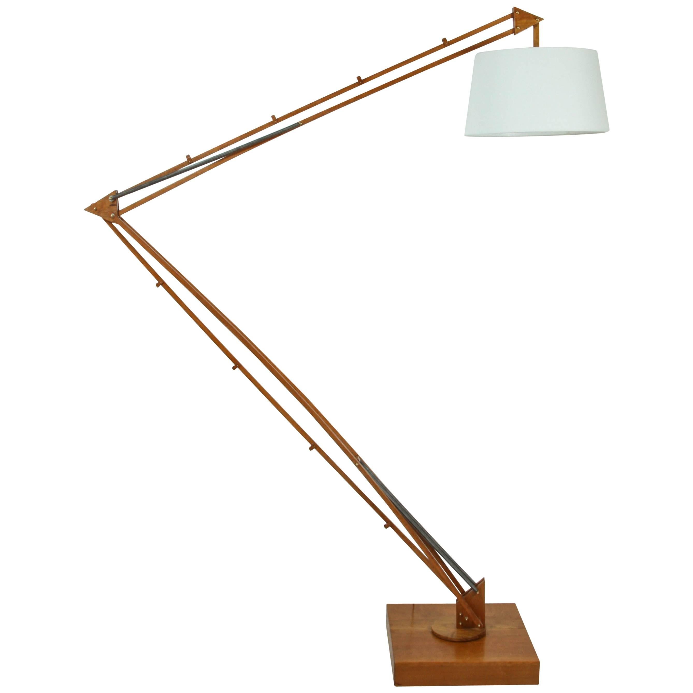 Giant Vintage Italian Architectural Overarching Floor "Task" Lamp at ...