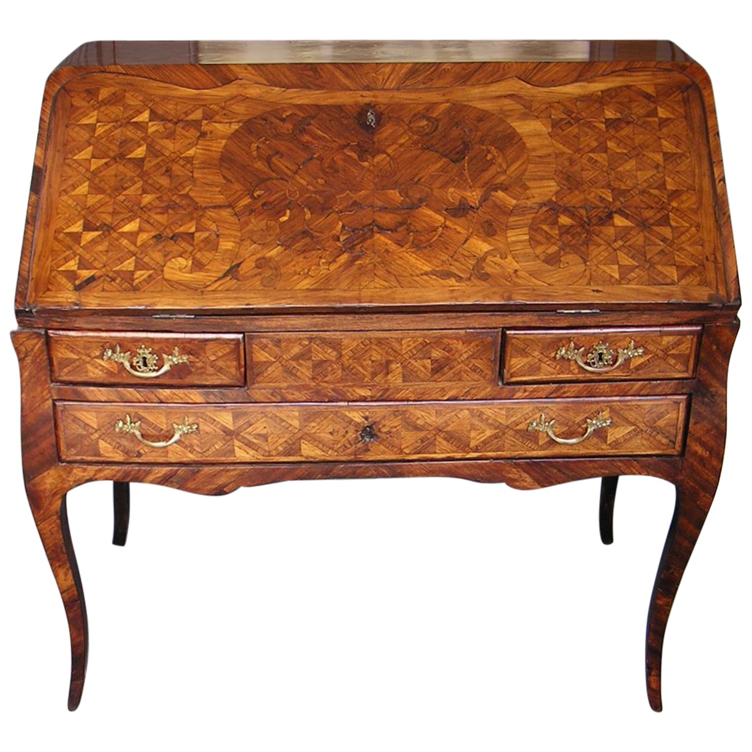 Green Slant Top Scribes Desk For Sale at 1stDibs