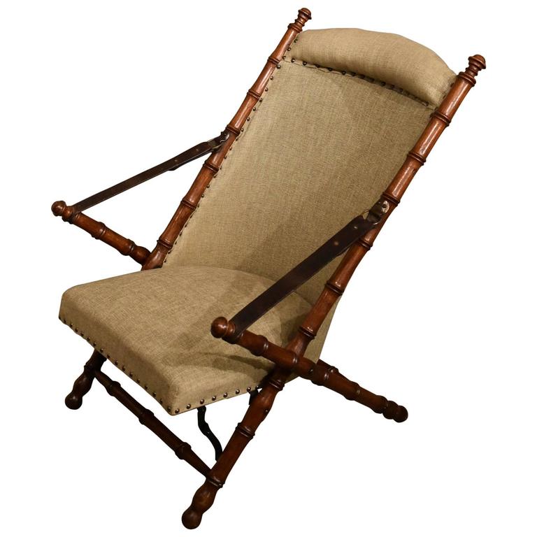 Good Late 19th Century Oak Campaign Armchair at 1stDibs