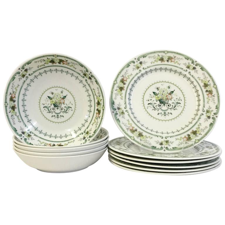 Mid-Century Royal Doulton, England "Provencal" Dinnerware S/11 at ...