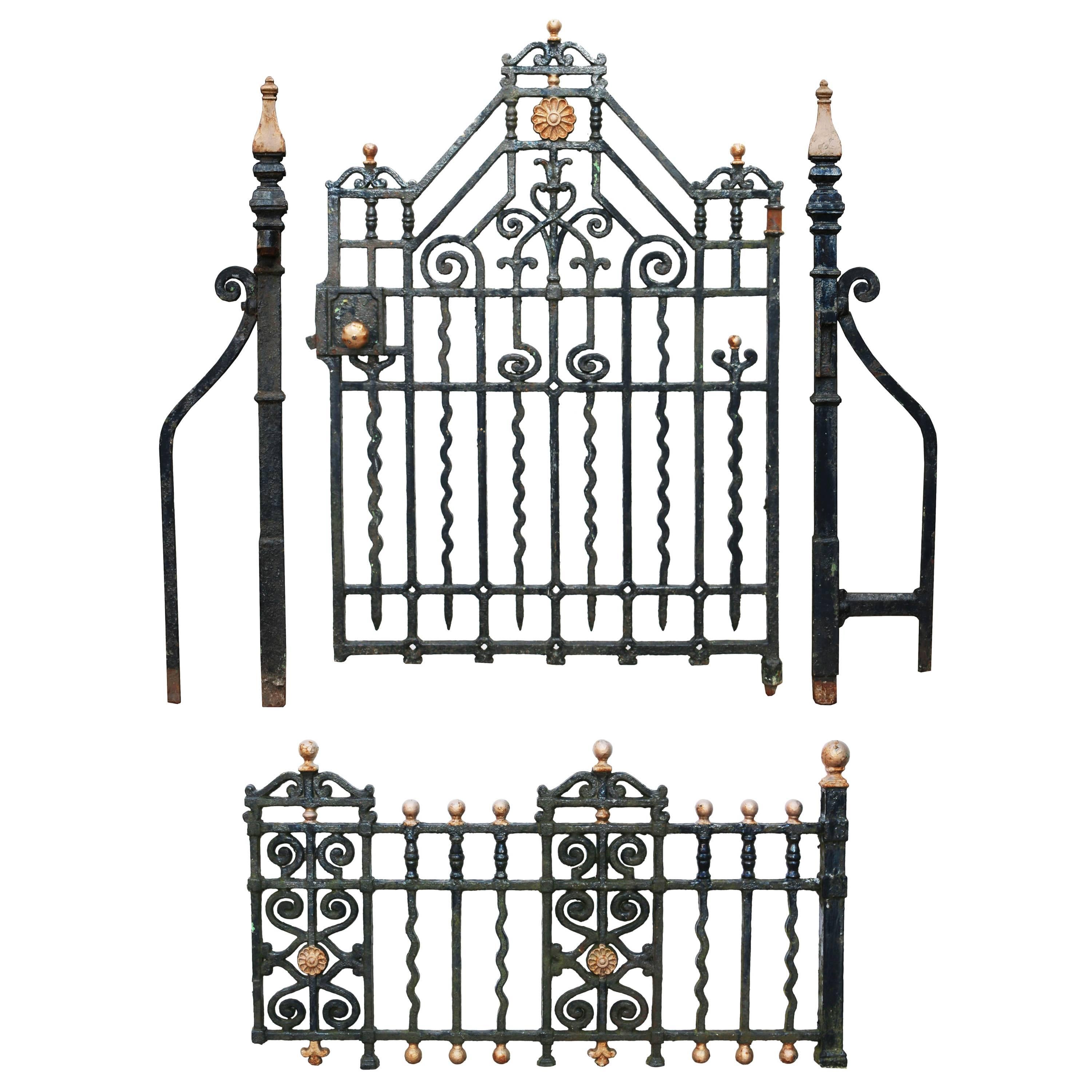 Antique Wrought Iron Gate at 1stDibs
