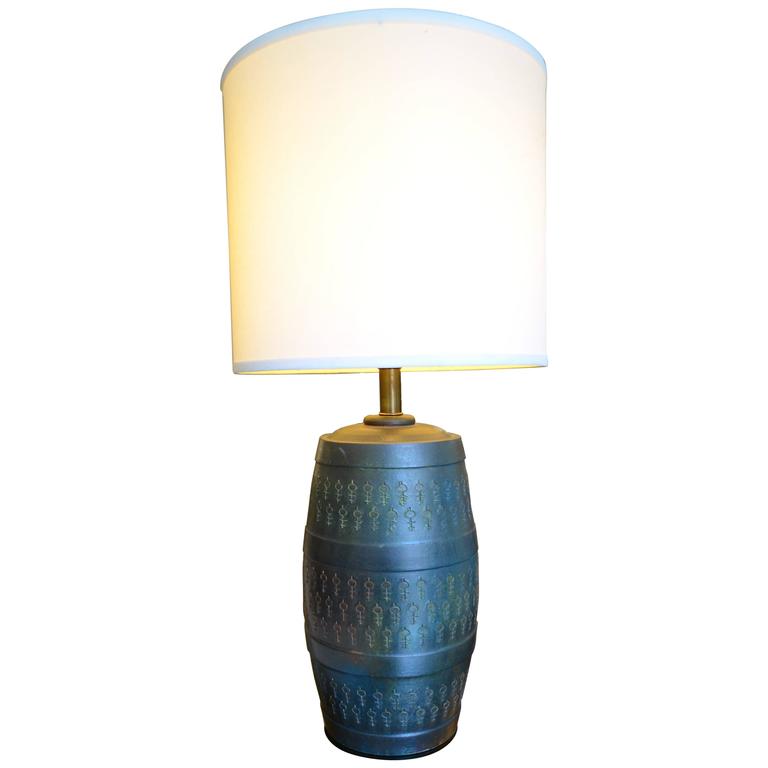 Bitossi Raymor Ceramic Table Lamp Fish Italy For Sale at 1stdibs
