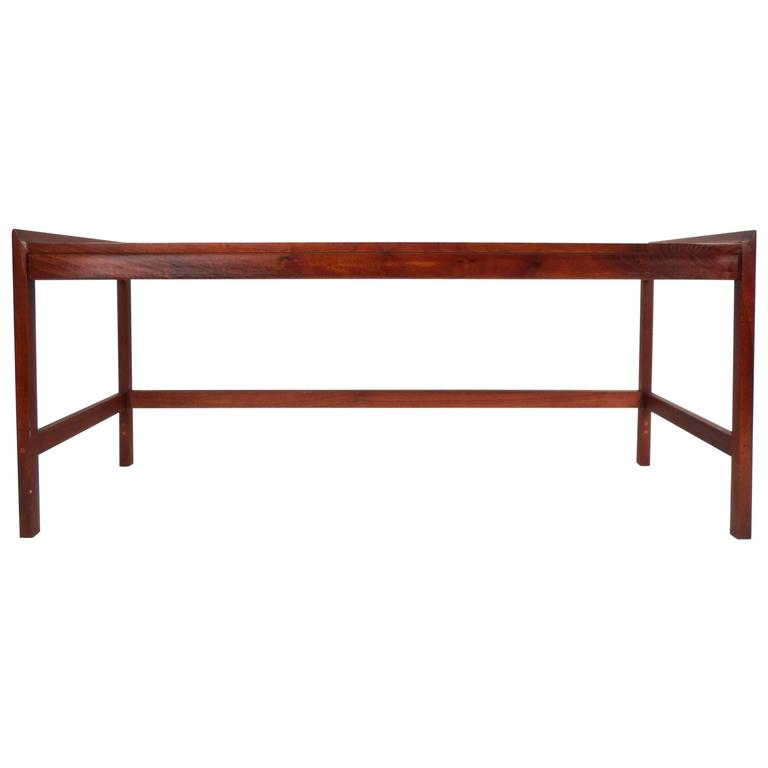 Unique Mid-Century American Walnut Console Table For Sale at 1stDibs