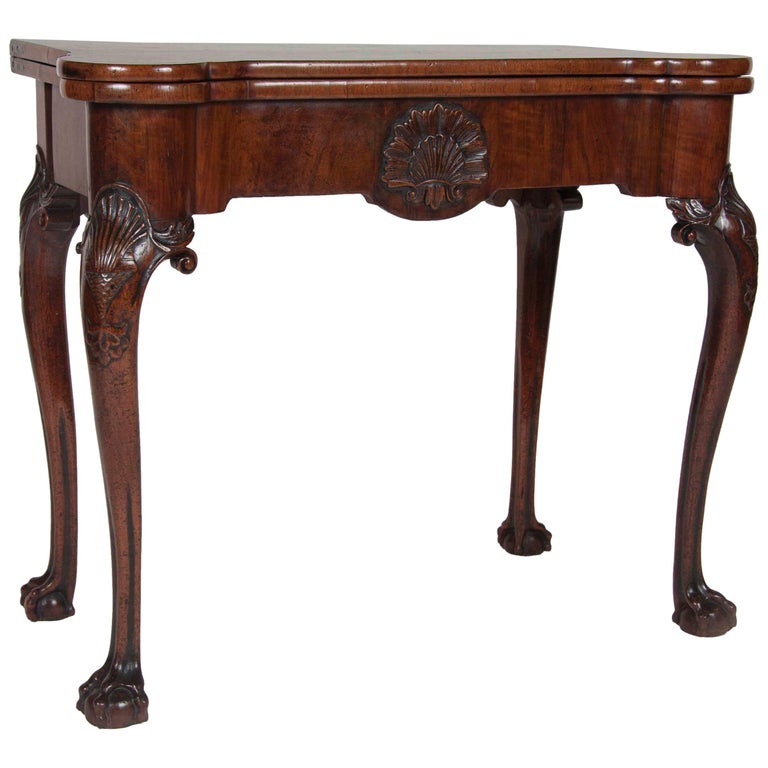 George I Walnut Games Table For Sale at 1stDibs