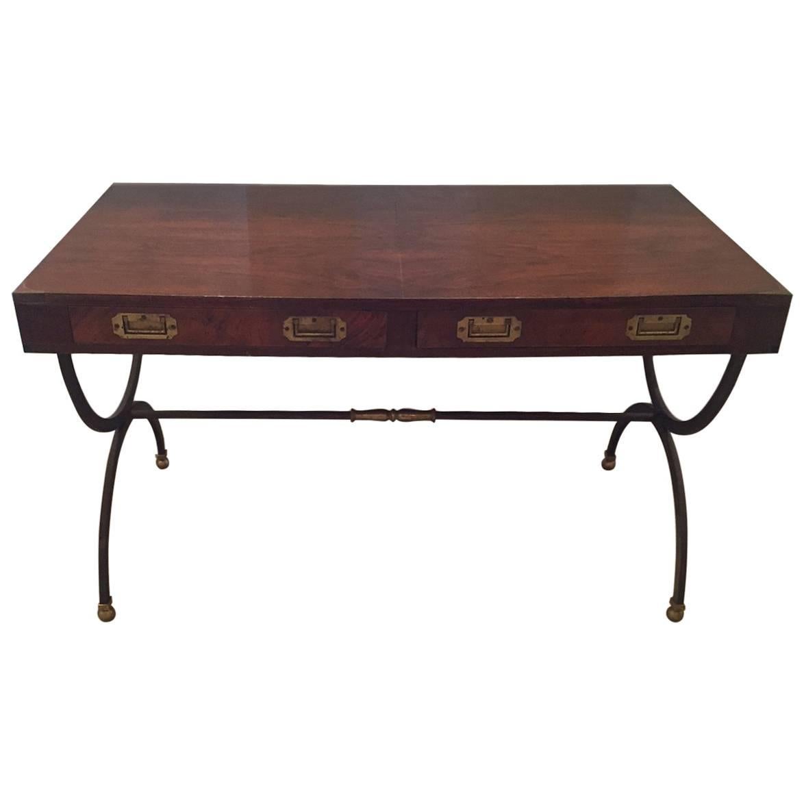 Stunning Campaign Style Writing Desk at 1stDibs