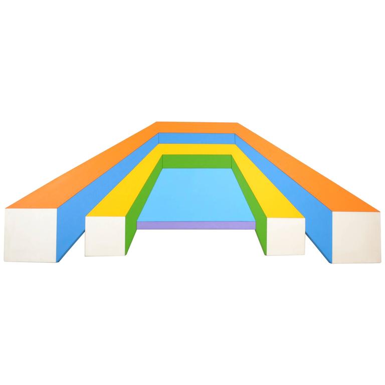 Monumental Color Block Work on Canvas, Jerry T. Okimoto at 1stDibs ...