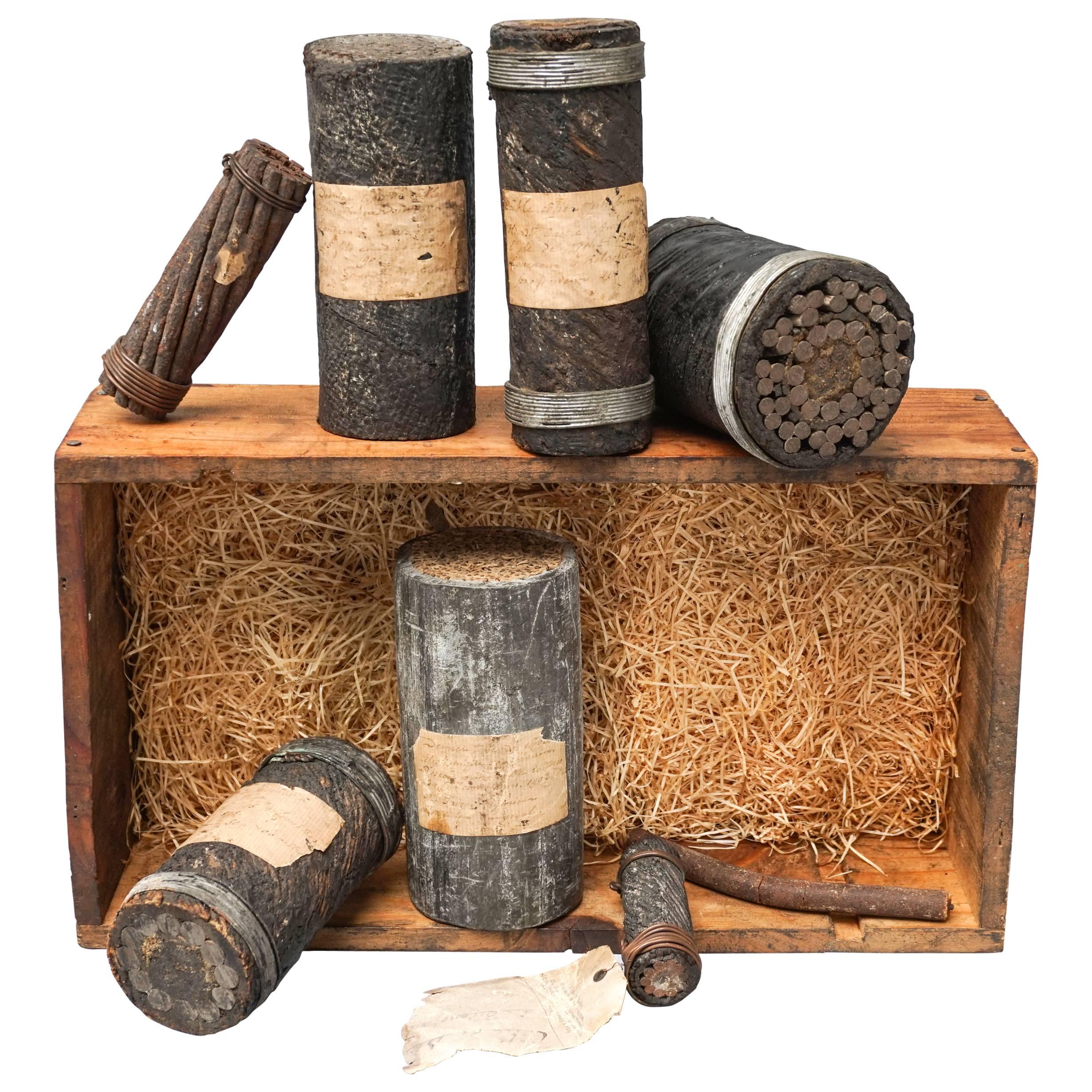 Set of 19th Century Pieces of Transatlantic Telegraph Cable at 1stDibs