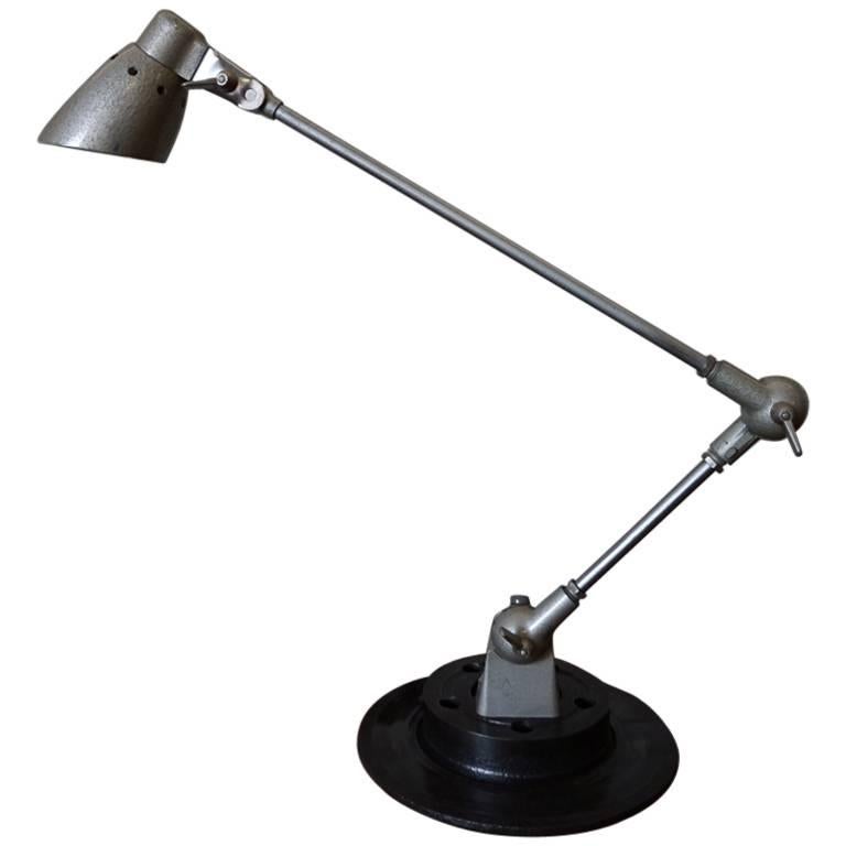 Industrial Factory Desk Lamp by Pfaff, 1950s at 1stDibs