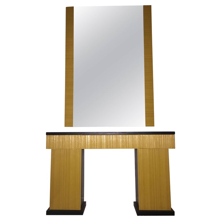 Console avec miroir mural Console conçue par James Mont, vers 1935 ...