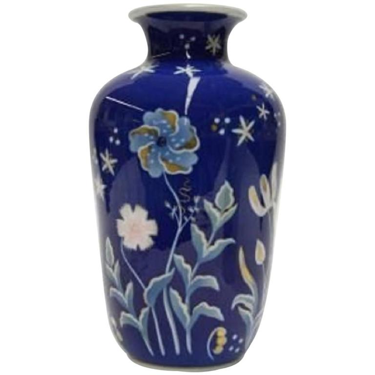 Large Art Deco Porcelain Vase from Rosenthal Hand-Painted with Floral ... Large Art Deco Porcelain Vase from Rosenthal Hand-Painted with Floral ...