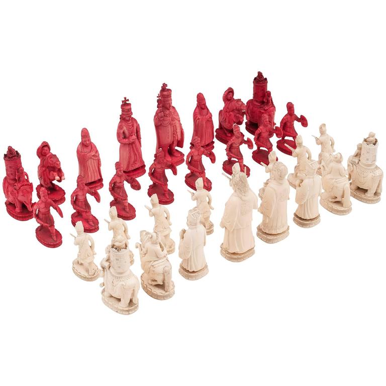 Asian Chess Set at 1stDibs